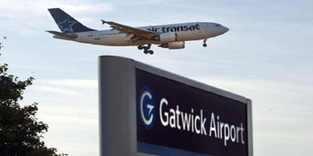 Gatwick airport waiting area for Uber or ViaVan drivers